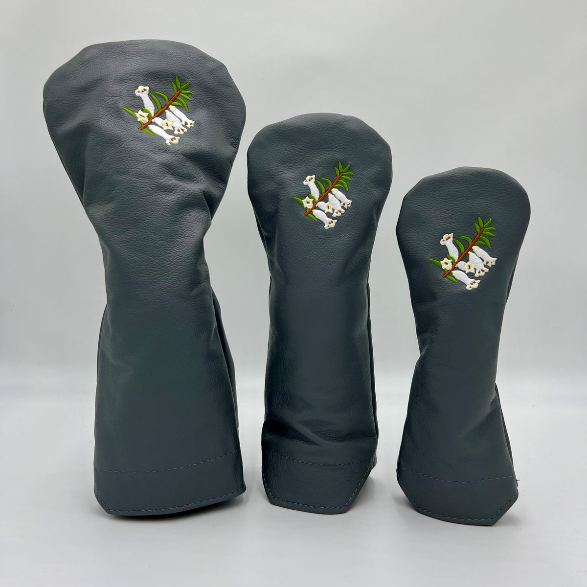 Winston Collection Leather Headcover with Heath Flower (Multiple Colou ...